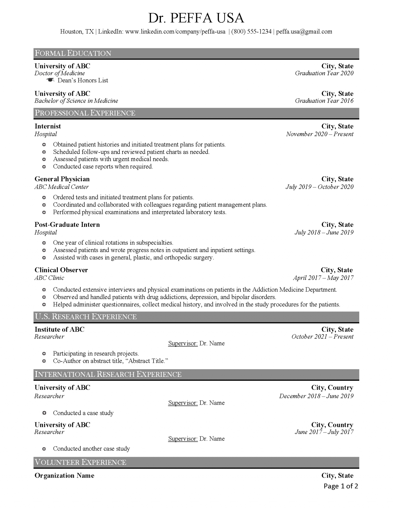 TEMPLATES | PEFFA USA